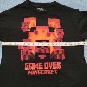 Mojang | Shirts & Tops | Boys Minecraft Game Over Black Graphic Tee ...